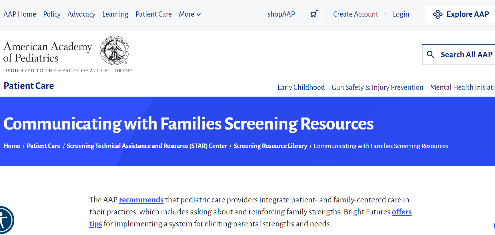 Communicating with Families Screening Resources - Zero to Three - ECDHS